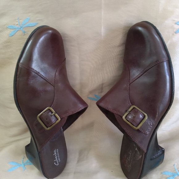 Clarks | Shoes | Clarks Bendables Womens Shoes Brown Leather Upper ...